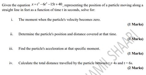 Solved Given The Equation X T T T Representing The Chegg Com