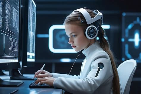 premium photo coding for a sustainable future futuristic programming