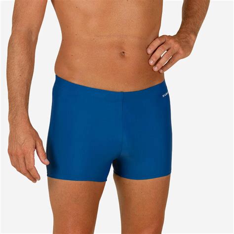 Maillot De Bain Natation Homme Boxer 100 Basic Bleu Nabaiji Decathlon
