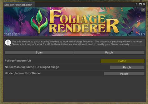 Dicewrench Designs Foliage Renderer Advanced Shader Integration