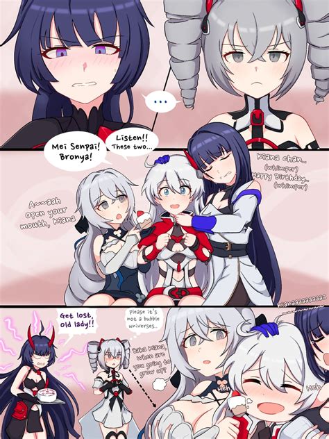 Kiana Kaslana Bronya Zaychik Raiden Mei Raiden Mei Bronya Zaychik