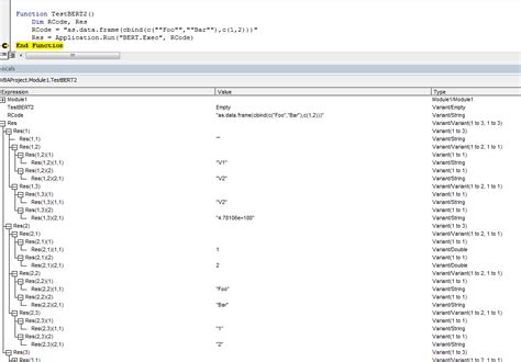 Returning Dataframe With Row And Column Names Crashes Excel In BERT Issue Sdllc
