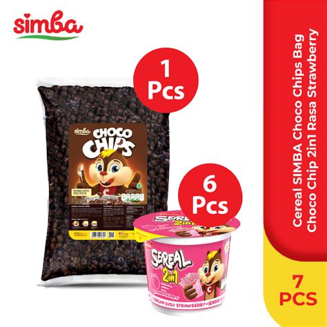 Jual Cereal Simba 1 Choco Chips 950 Gr 6 Cereal 2in1 Rasa Strawberi 24 Gr Shopee Indonesia
