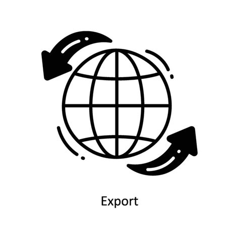Export Doodle Icon Design Illustration Logistics And Delivery Symbol On White Background Eps 10