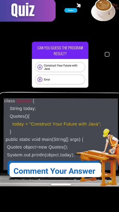 Techtalenthive On Linkedin Dailyquiz Codingchallenge Javaquiz