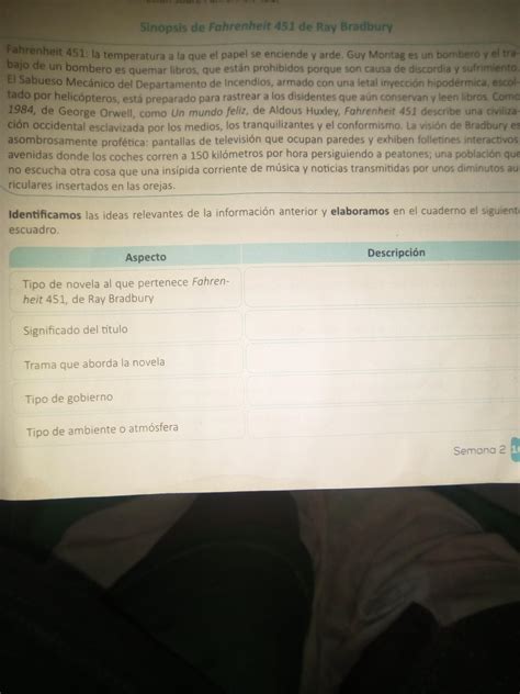 identificamos las ideas relevantes de un información anterior y