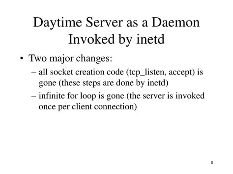 Ppt Daemon Processes And Inetd Superserver Powerpoint Presentation Free Download Id7013055