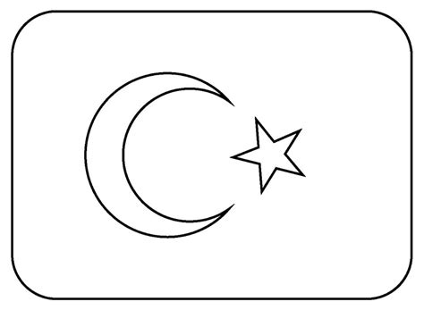 Dot Art Coloring Pages Printable Turkey Flags