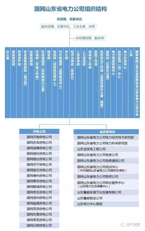 一张图看懂国家电网公司组织结构 物资供应公司