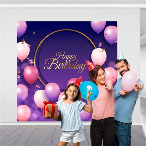 Happy Birthday Backdrop Custom Birthday Photo Backdrops 4bestprint