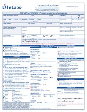 Fillable Online Laboratory Requisition Squarespace Fax Email Print PdfFiller