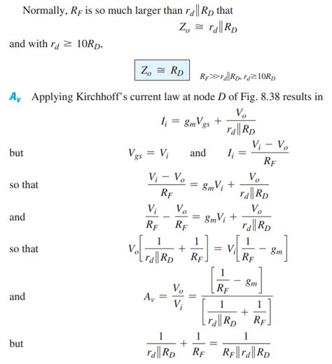 Mosfet Small Signal Analysis Quantmasters