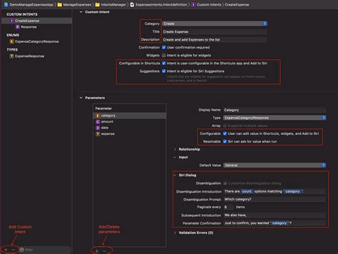 integrating siri shortcuts using custom intent and interface in ios 14