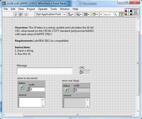 High Efficiency Crc16 Ccitt Poly 0x1021 Seed 0xffff Ni Community