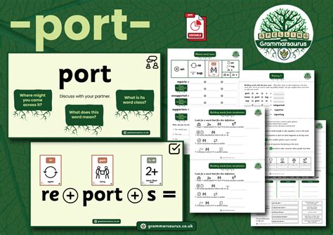 Y4 Objective 5 Port Grammarsaurus