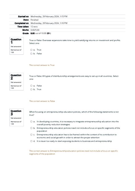 Self Quiz Unit 4 Attempt Review Home4 Not Answered Marked Out Of 1 Not Answered Marked Out Of