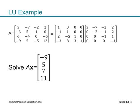 Lecture 6 Lu Factorization And Determinants Section 2 5 2 7 3 1 And 3 2 Ppt