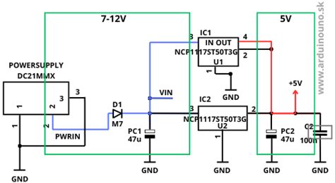 Schéma Napájania Arduino Uno Podsystémy Hardvérového Jadra Arduino Arduinouno Sk
