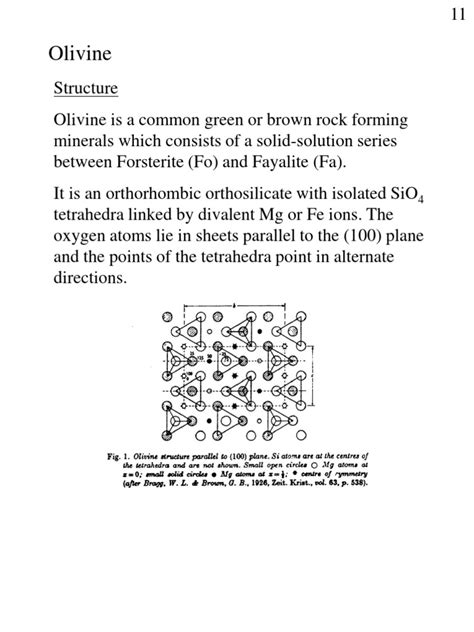 Olivine Structure