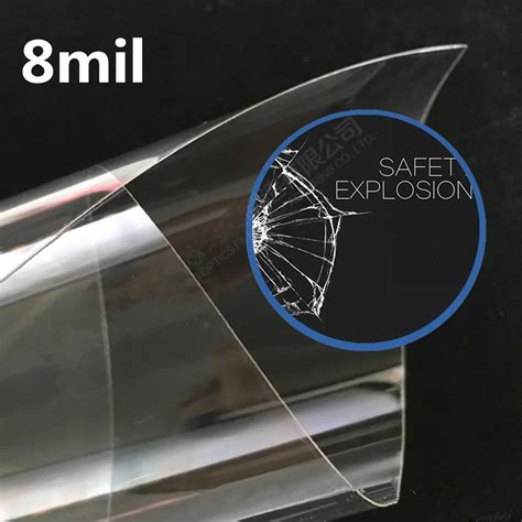 8mil Safety Window Film Anti Smash And Grab Car Window Glass Protection