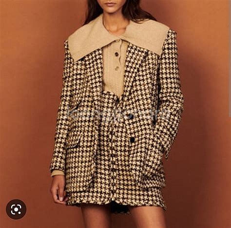 최저가 산드로 하운드투스 트위드 자켓 여성의류 중고나라