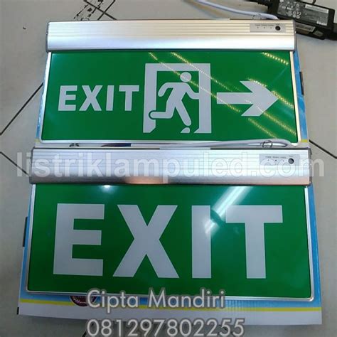 Jual Lampu Emergency Led Exit Listriklampuled Com Cipta Mandiri LTC Glodok Lantai UG