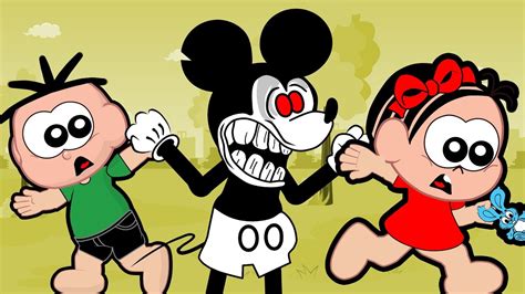 Cebolinha E Mônica Contra Mickey Mouseavi O Mickey Do Mal Desenho