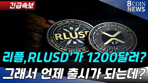 리플 스테이블코인 출시 일정 Youtube