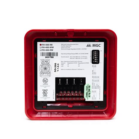 Mircom Fh 400 Rr Fire Alarm Notification Horn Tremtech Electrical Systems