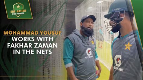 🔊🔛 Mohammad Yousuf Works With Fakhar Zaman In The Nets Pcb Ma2l