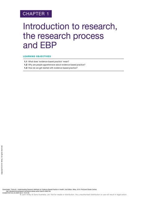 Understanding Research Methods For Evidence Based Introduction To Research The Research
