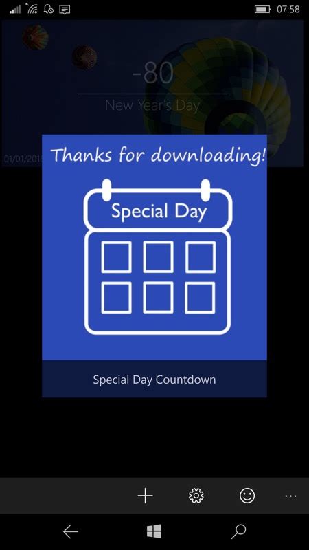 Mini Review Special Day Countdown UWP