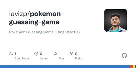 Github Lavizppokemon Guessing Game Pokemon Guessing Game Using React Js