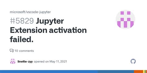 Jupyter Extension Activation Failed · Issue 5829 · Microsoftvscode