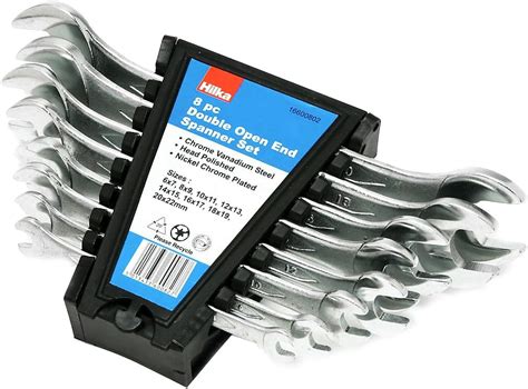 Hilka 16600802 Open Ended Spanner Set Metric 8 Piece Uk