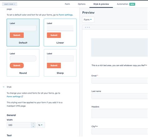 Hubspot Community Centering Text In Embedded Form Hubspot Community
