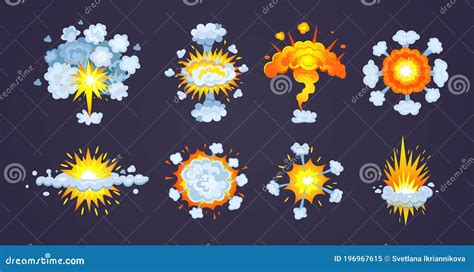 Animation For Game Of Explosion Effect Frame Comic Animation With