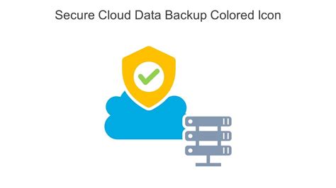 Secure Cloud Data Backup Colored Icon In Powerpoint Pptx Png And Editable Eps Format Ppt
