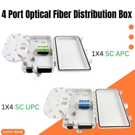 Ftth Core Termination 4 Port Optical Distribution Fttx Fiber Optic Splitter Box Lazada Singapore