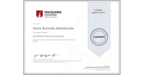 Isuru Kavinda On Linkedin Completion Certificate For Excel Skills For