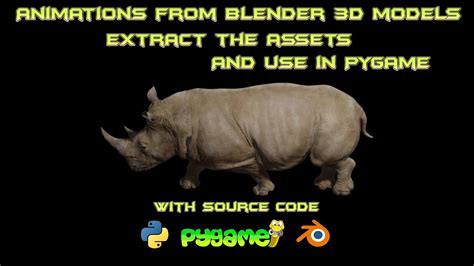 Animations From 3d Models Extract The Assets And Use In Pygame Python Pygame Blender