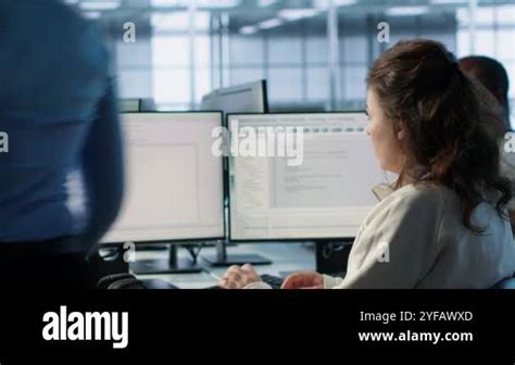 System Admin Working In Computer Network Security Data Center Ensuring Optimal Performance