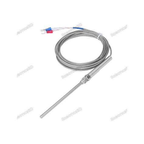 K Type Thermocouple Temperature Sensor 100mm Probe 0‑400℃ Robotics Bangladesh