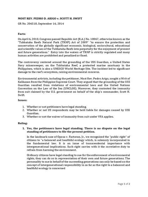 Arigo Vs Swift Pdf Sovereign Immunity Justice Arigo Vs Swift Pdf Sovereign Immunity Justice