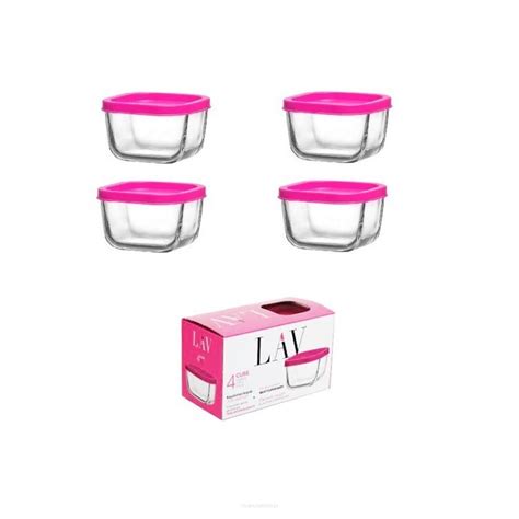 Lav Cube Komplet 4 Pojemników 270 Ml