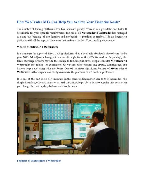 Ppt How Webtrader Mt4 Can Help You Achieve Your Financial Goals
