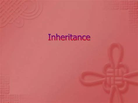 ppt inheritance powerpoint presentation free download id 2484841