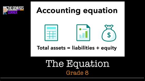 Grade 8 Ems The Accounting Equation Accounting Youtube