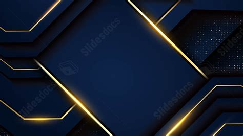 Stereoscopic Border Glow Blue Gradient Business Powerpoint Background For Free Download Slidesdocs