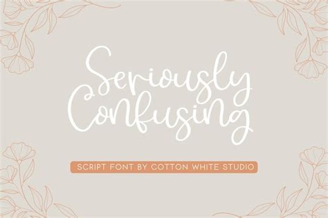 Seriously Confusing Font Free Font